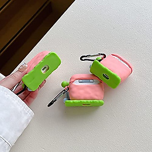 CASEVERSE Case for AirPods Pro/AirPods Pro 2nd Generation with Keychain, 3D Soft Silicone Anime Cute Snails Shockproof Protective Cover for Girl Boy