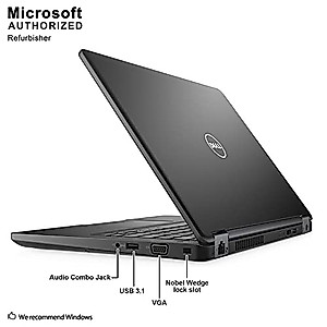 Dell Latitude 5480 Laptop, 14 Inch HD Anti-Glare Non-Touch Display, Intel Core 7th Generation i5-7300U, 8 GB DDR4, 256 GB SSD, Windows 10 Pro (Renewed)