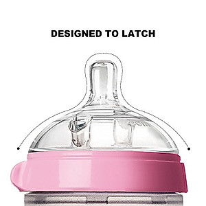 Comotomo Growing Baby Bottle Set Pink