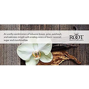 Root Candles Honeycomb Veriglass Scented Beeswax Blend Candle, Small, Tobacco Vanilla