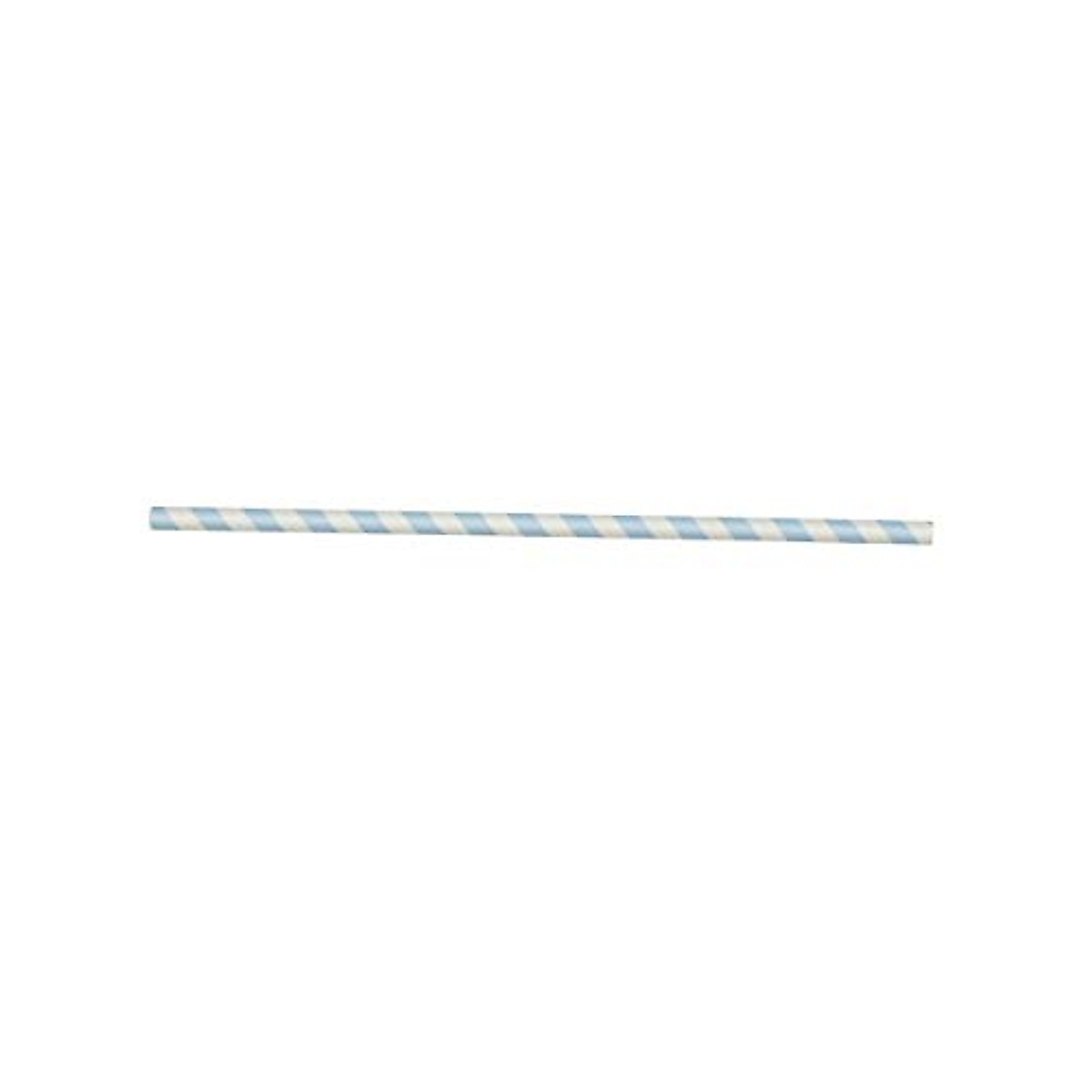 Karat Earth KE-C9337 10.25" Giant Paper Spiral Straws (7mm), Wrapped, Blue & White (1,200 ct)