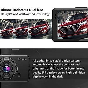 Dash Camera for Cars, Super Night Vision Dash Cam Front and Rear with 32G SD Card, 1080P FHD DVR Car Dashboard Camera with G-Sensor, WDR, Parking Monitor, Loop Recording, Motion Detection 【2023】