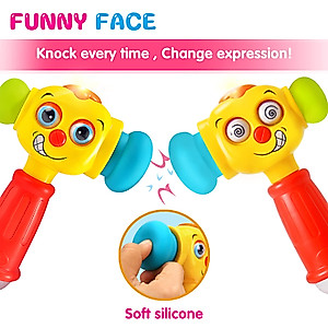 SYAOMUNLY Toys for 1 Year Old Boy Girl Early Education Hammer Toys for Toddlers Child Kids Age 2-3 Christmas Birthday Gift for Baby 12-18 Months