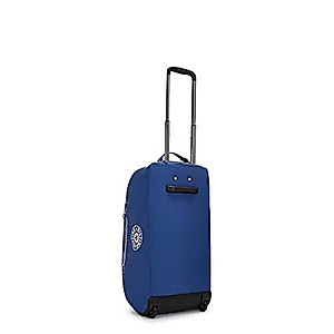 Kipling Devin On Wheels Carry-On Bag, Cabin Sized, Strong Handle, Admiral Blue CL, 24''L x 11.75''H x 12.5''D