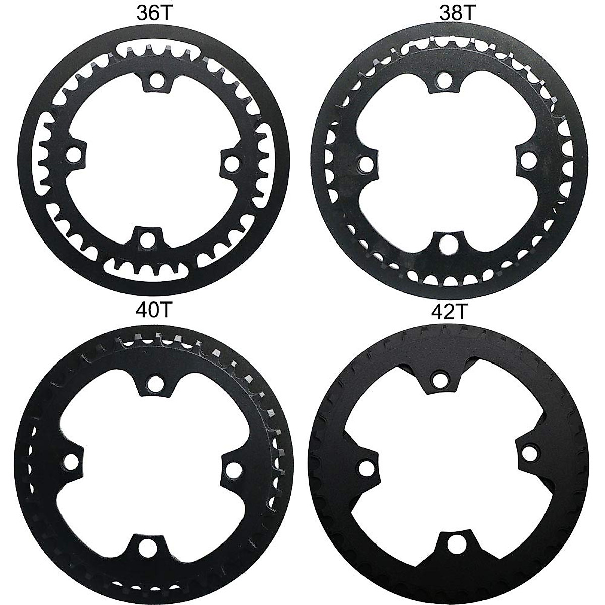 GANOPPER 36 38 40 42 Tooth Bike Oval Chainring Guard 104BCD Mountain Bike Chain Bashguard Sprocket Protector for MTB BMX Road Bike Chain Bash Guard
