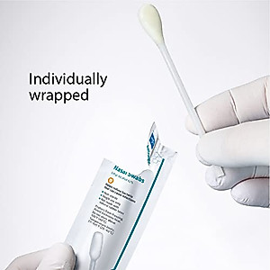 Medline Antiseptic Nasal Swabs, Reduces 99.99% of Bacteria, Presaturated, 62% Ethyl Alcohol, Pleasant Kiwi Scent, Individually Wrapped, 10 Count