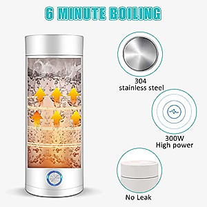 Portable Electric Kettle, 350ml Travel Kettle 304 Stainless Steel Mini Electric Kettle with Auto Shut off & Fast Boil 3-in-1 Portable Tea Kettle JAYWAYNE Travel Water Boiler/Heater/Warmer,White