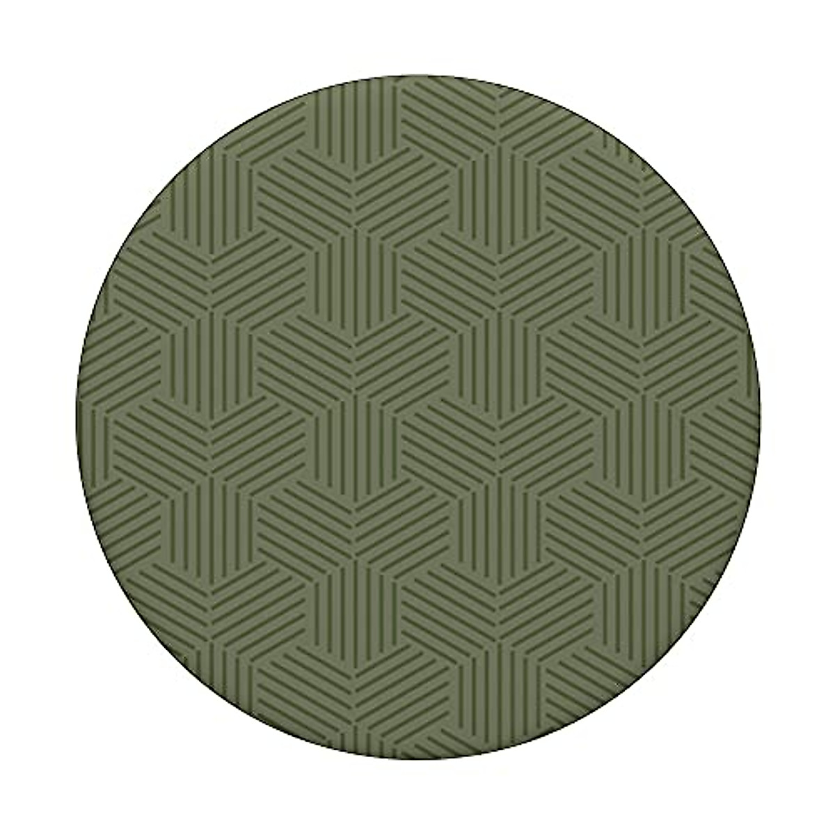 Abstract Geometric Olive Green Military Green Lines PopSockets Swappable PopGrip