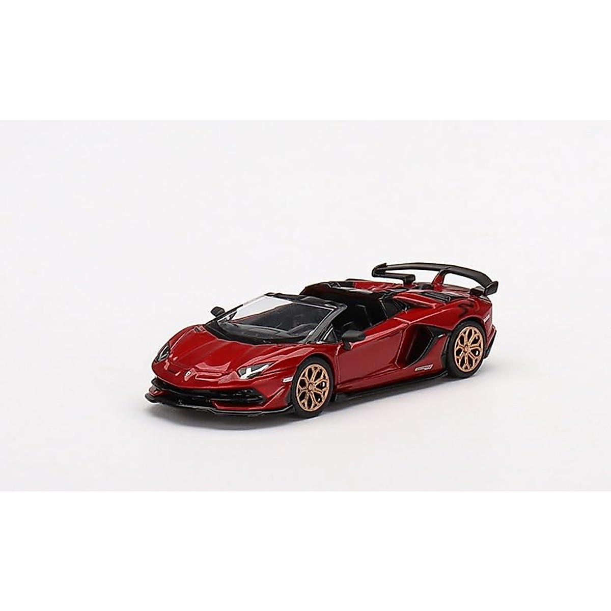 True Scale Miniatures Model Car Compatible with Lamborghini Aventador SVJ Roadster (RHD) (Rosso Efestos) Limited Edition 1/64 Diecast Model Car MGT00506