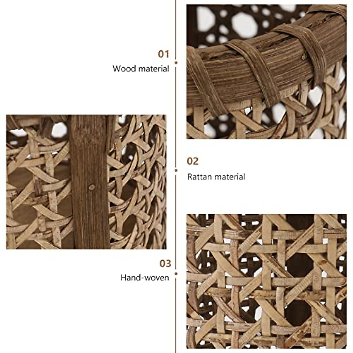 Cabilock Desk Flower Basket: Stationery Brown Mini Woven Basket, Small Makeup Pencil Handwoven Hand Storage Bowl Home Inches Farmhouse Wood Pots Cup Brush Caddy Rustic for Container