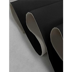 1/8" Automotive Backed Foam Spacer Faux Cloth Headliner Fabric 60" Wide Sold by The Yard (Black)
