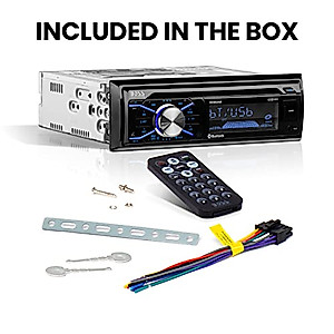 BOSS Audio Systems 508UAB Car Stereo System - Single Din, Bluetooth Audio and Calling Head Unit, Aux-in, USB, Built-in Microphone, CD Player, AM/FM Radio Receiver, Hook Up To Amplifier