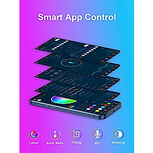 KANTUTOE LED Lights for TV, 16.4ft TV LED Lights for 45-75 Inch, RGB TV Lights Backlight Behind, Music Sync Bluetooth APP and Remote Control TV LED Strip Lights USB Powered for Bedroom/Gaming