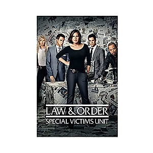 Law & Order Special Victims Unit TV Series Poster Art Deco Restaurant Dormitory Corridor 7 Canvas Poster Wall Art Decor Print Picture Paintings for Living Room Bedroom Decoration Unframe:24×36in