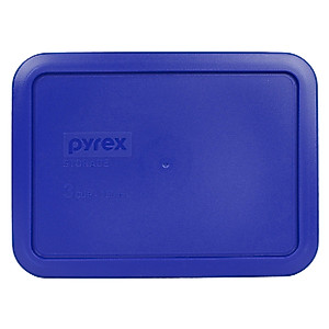 Pyrex (3) 7202-PC 1-Cup, (3) 7200-PC 2-Cup, (3) 7201-PC 4-Cup, (3) 7210-PC 3-Cup Cadet Blue Replacement Food Storage Lids, Made in USA