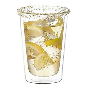 Set of 2 Double Walled Cocktail Glasses - Kinto Cast - 290 ml (9.81 fl. oz.) (Japan Import)