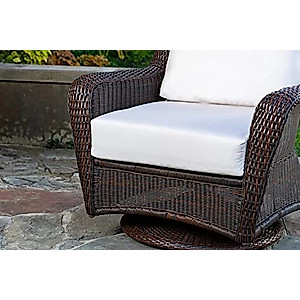 Tortuga Outdoor Sea Pines Java Swivel Rocking Dining Chair