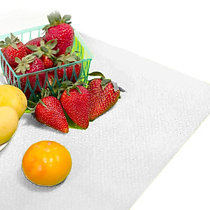 Grand Fusion Fresh Fruits Refrigerator Drawer Liner, BPA-Free Fridge Liners, Keep Your Produce Fresh and Juicy, Easy-to-Clean, Clear, Pack of 2