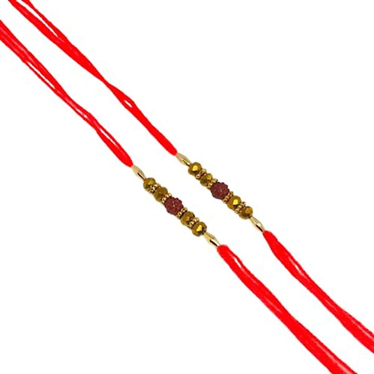 IndiaBigShop Set Of Two Rakhi, Stone & Moti, Thread. Rakhi, Raksha Bandhan Gift For Your Brother, Rakhi In Pair, Rakhi Designer, Vary Color