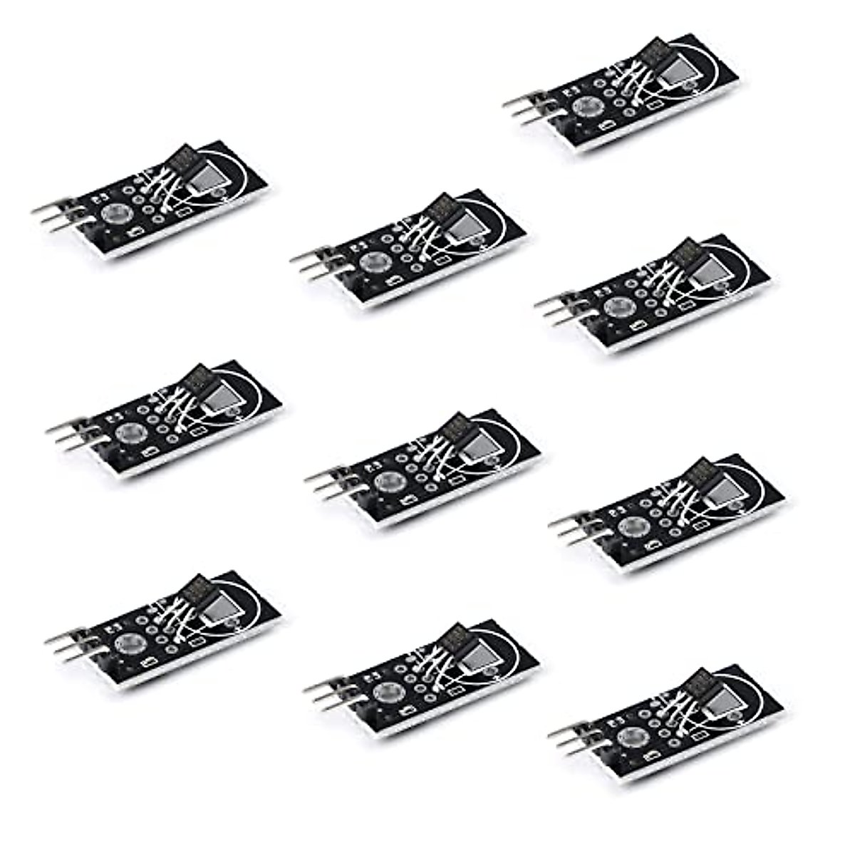 000 JESSINIE 10Pcs DS18B20 Digital Temperature Sensor Module Single Bus Digital 18B20-55~125℃ Temperature Detector