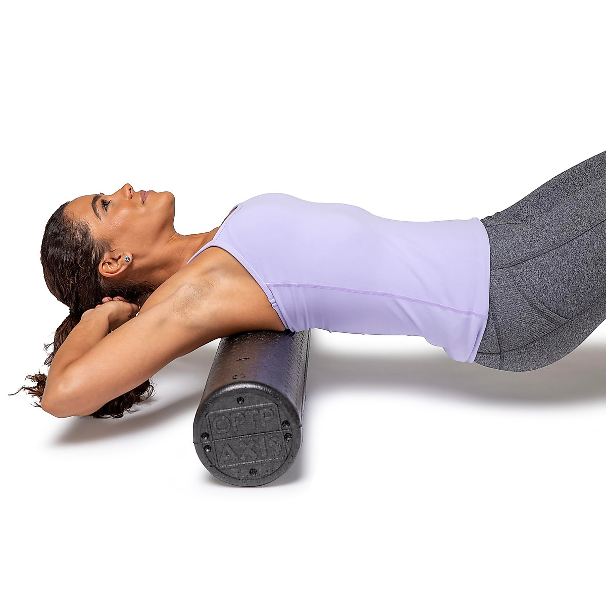 OPTP AXIS Firm Foam Roller, High Density Foam Roller for Physical Therapy, Yoga, Pilates, Fitness Exercise and Sports Training (Black, 36" X 6" Round)