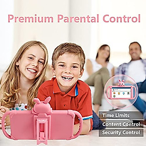 Tablet for Kids 7 inch Kids Tablet 32GB Toddler Tablet with Case WiFi Camera, Kids Learning Tablet for Toddlers Pre-Installed Educational Gontents Parental Control YouTube Netflix