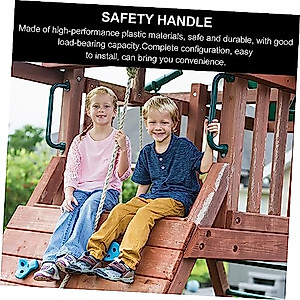 1 Set/4pcs Plastic Handle Outdoor Swings for Kids Outdoor Play Houses Grab Handles Grips Swing Safety Handle Hand Grips for Playset Safety Handle Parts Holder Jungle