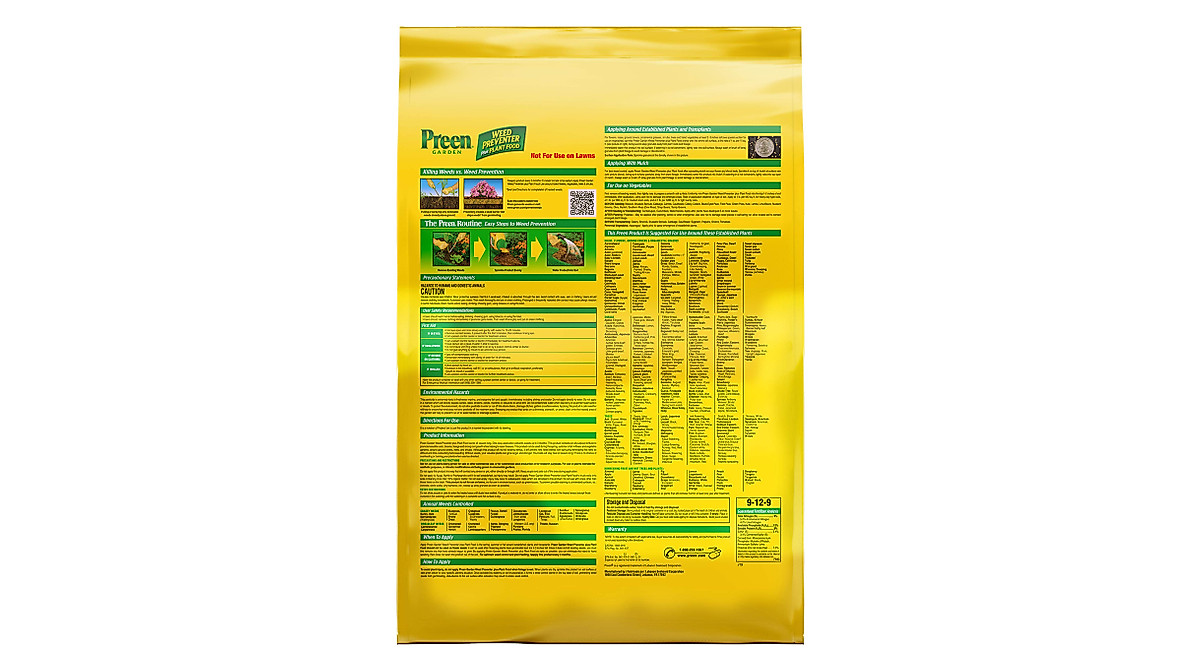 Preen Garden Weed Preventer & Plant Food - 5,000 sq ft