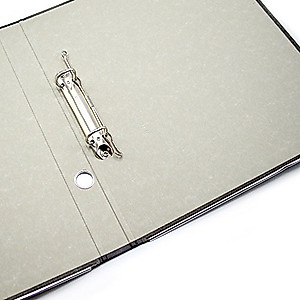 Leitz 2-Ring 1-Inch Premium A4 Sized European Black Marbled Binder, Black (R25)