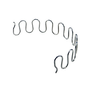 Coshar 3Pcs 16-Inch Sofa Upholstery Spring Replacement, Furniture Recliner Couch Repair Set, Screws and Clips Included - Silver