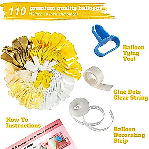 Sunflower Lemonade Party Balloon Garland Kit, Yellow Pastel Yellow Balloons Garland Kit Ideal for Sunflower Lemonade Stand Baby Bridal Shower Birthday Party Decorations