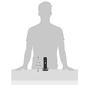 AT&T TL86009 Accessory Cordless Handset, Black/Silver | Requires an AT&T TL86109 Expandable Phone System to Operate