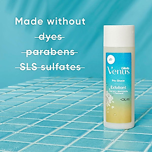 Gillette Venus Women's Exfoliant Scrub, Pre-Shave Sea Salt Exfoliant Scrub – 6.7 oz