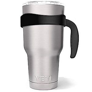 Fking Tumbler Handle for Yeti 30 oz Rambler Cup, Reaplacment Holder Grip for Rtic Mug, Sic, Ozark Trail and more Tumbler Mugs, BPA FREE (Black)