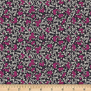 Art Gallery Fabrics Art Gallery Decadence Castle Meadow Baie Stretch Jersey Knit, Black