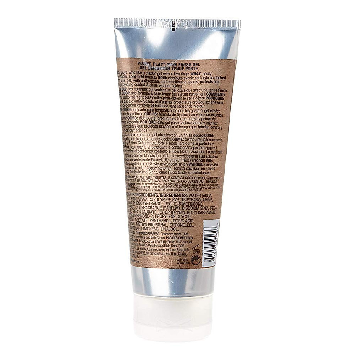 Bed Head B For Men Power Play Firm Finish Gel by TIGI for Men - 6.76 oz Gel