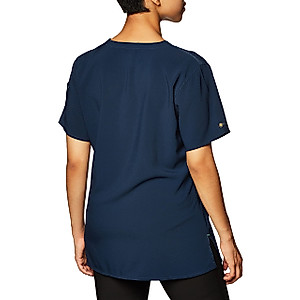 Carhartt Force Cross-Flex Women’s V-Neck Tech Top — Navy, Large