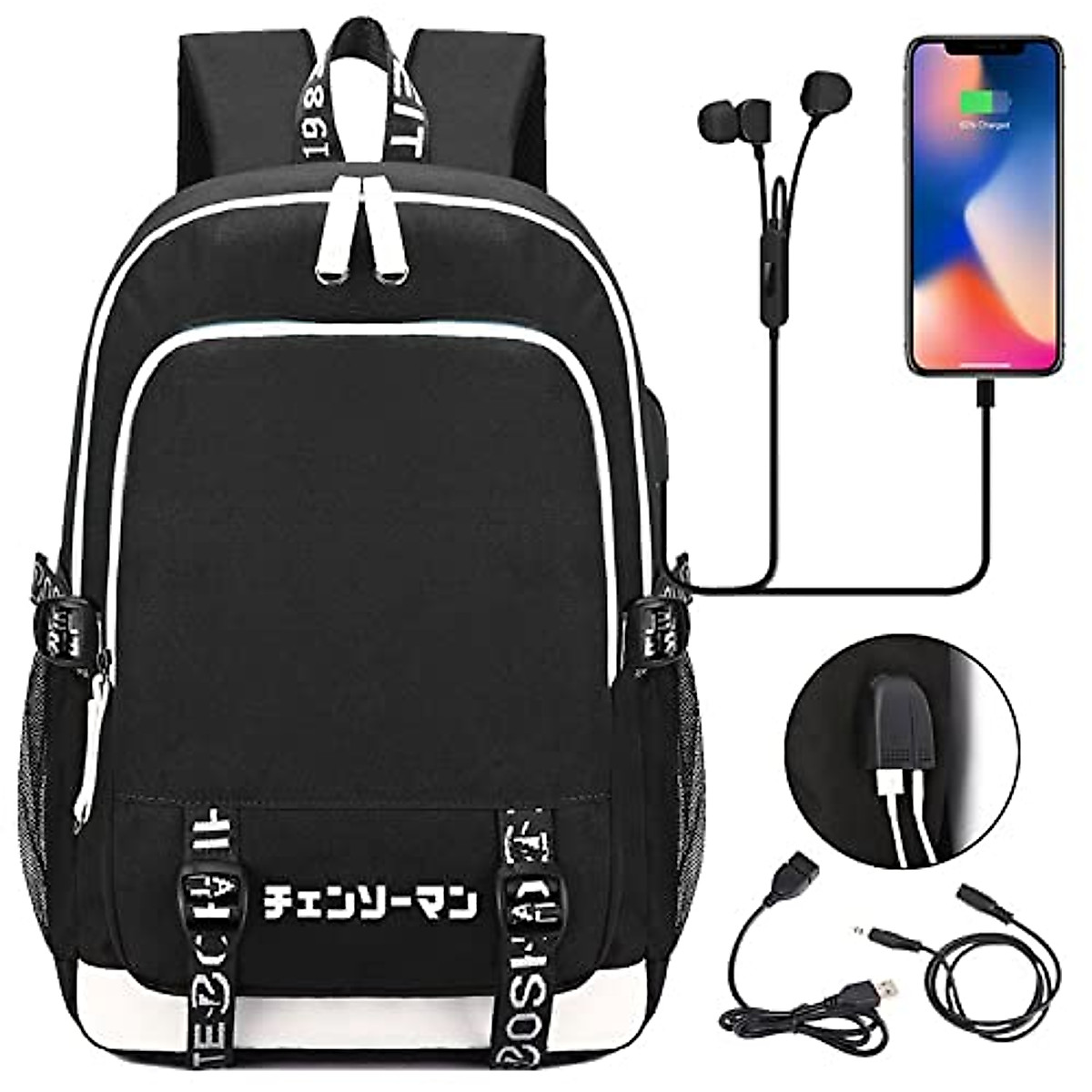 GO2COSY Anime BLUE LOCK Backpack Bagpack Isagi Yoichi Daypack Student Bag Bookbag School Bag Satchel Packsack 7