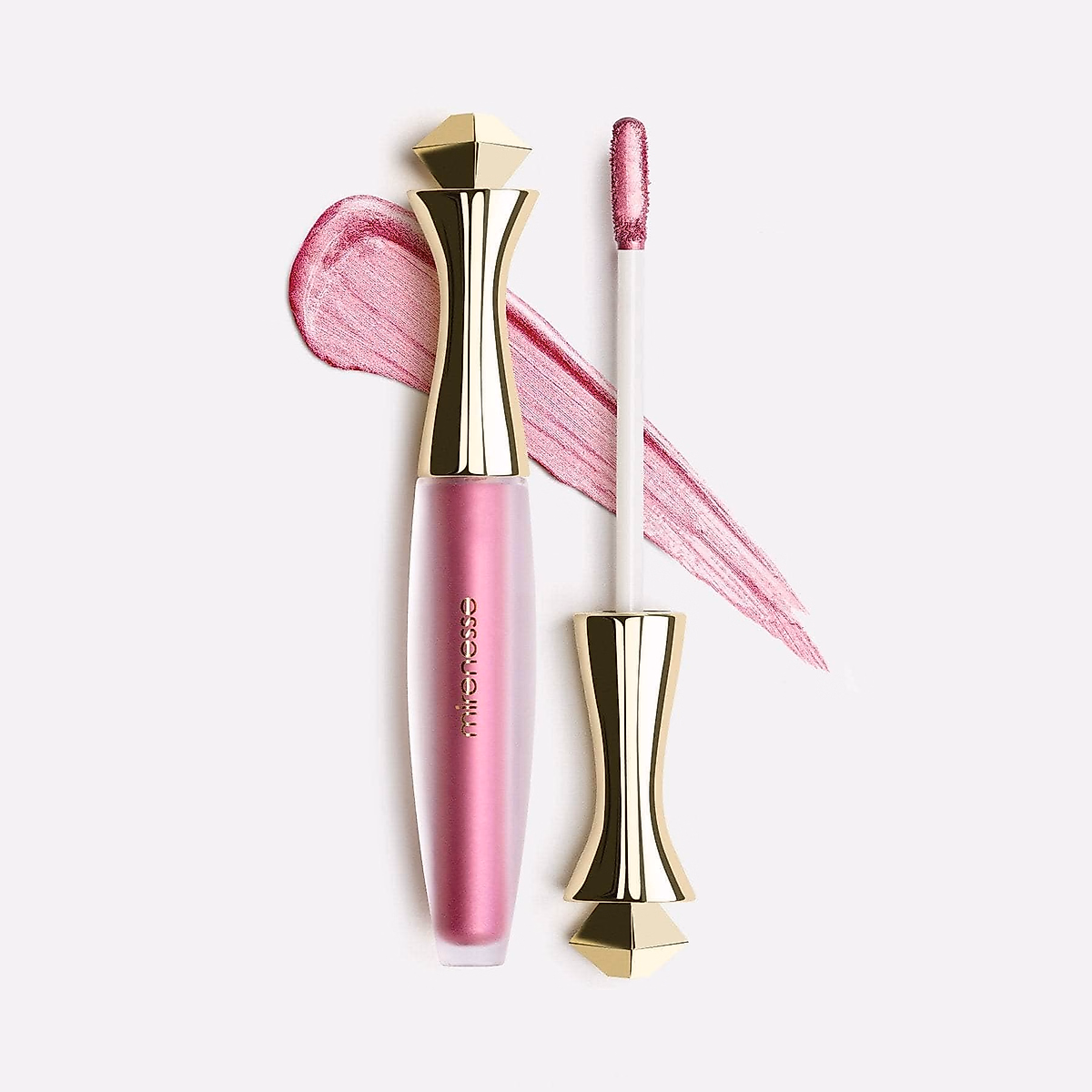 Mirenesse Metallic Matte 12hr Liquid Lip, Hydrating Full Metallic Matte Long Lasting Lipstick Paint Finish with Vitamin C + Vitamin E, Toxin Free, 3 Climax .15 oz