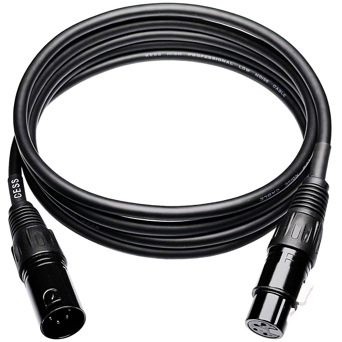 CESS-193-6fx1 Balance 4-Pin XLR Male to 4-Pin XLR Female Extension Cable, Headphone Audio Extension Cable (6 Feet, 1-Pack)