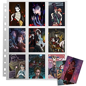 2700 Pockets Trading Card Sleeve Pages,150 Pack Double Side 9-Pocket Trading Card Binder Sleeves Page Protectors Sheet for Skylanders, Pokemon, Top Trumps for 11 Ring Binder