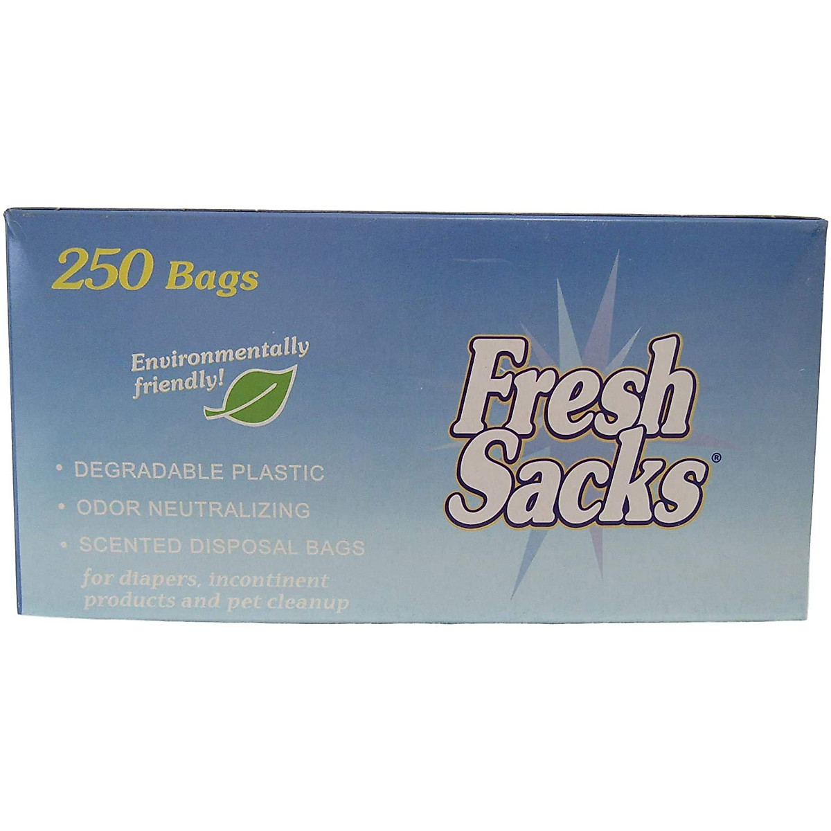 Fresh Sacks Biodegradable Diaper Disposal Bags, Roll of 250