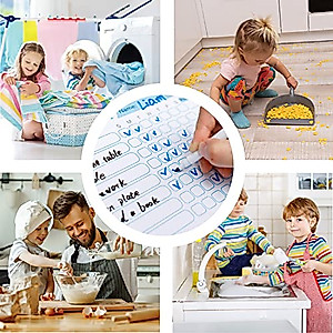 LOCATAL Magnetic Chore Chart, 2 Pcs Dry Erase Behavior Charts & 6 Markers, Reward Chart for Multiple Kids Teens Adults Family, Daily Responsibility Rewards Whiteboard for Fridge School Home Supplies