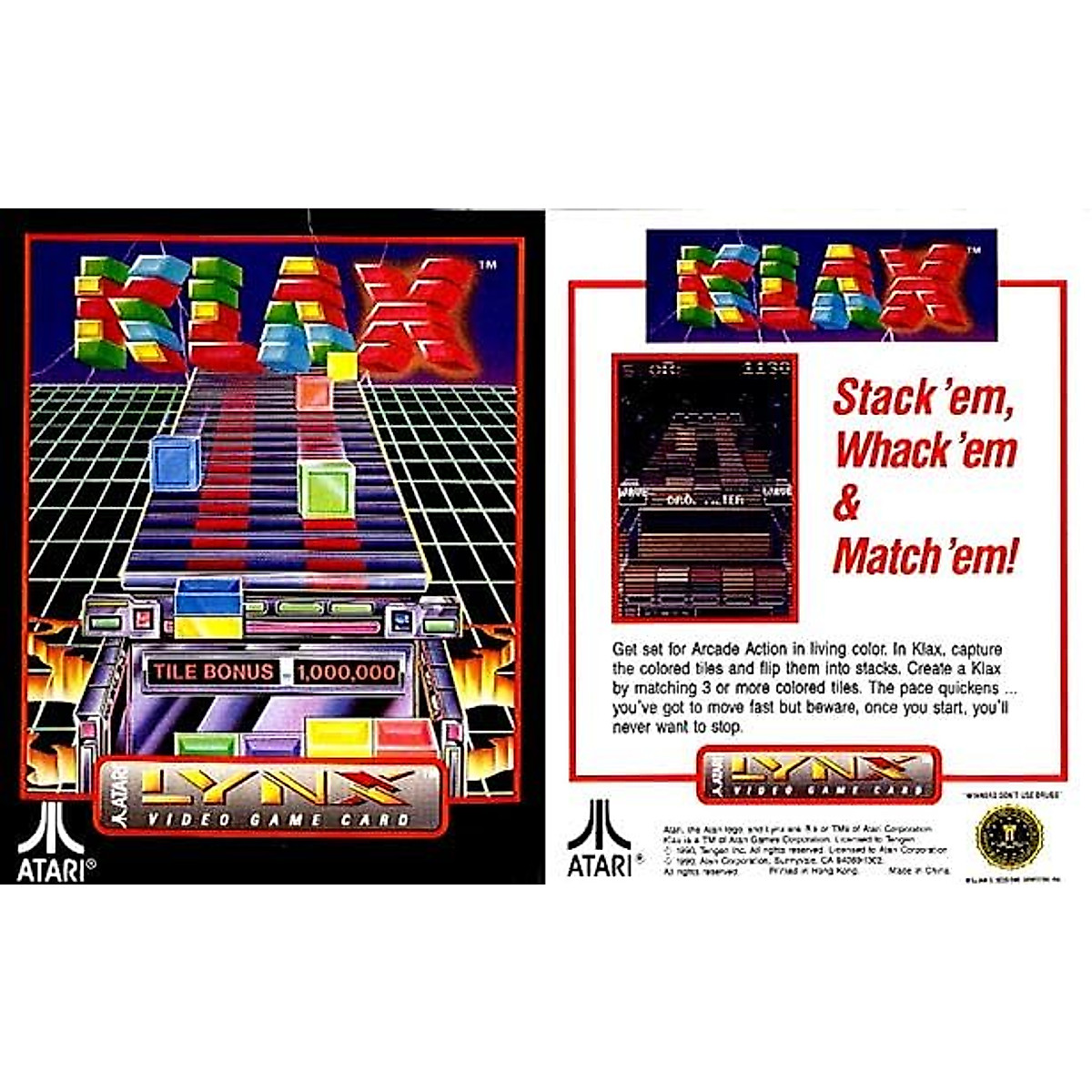 KLAX Atari Lynx
