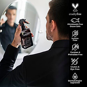 BLACKWOOD FOR MEN Hair Hydrator - Leave In Conditioner & Texturizing Spray - After Shower Deep Treatment for Shine & Repair - Natural Vegan Formula -Sulfate Free, Paraben Free, & Cruelty Free (9.2 Oz)
