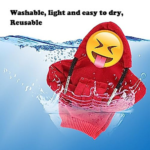 OFBAND Gear Shift Knob Cover,Automotive Interior Accessories Shift Knobs Fashionable Hooded Shirt Car Shifter Knobs Cover Trim,Universal fit Shift knob Cover Car Interior Decor Accessories(Red)