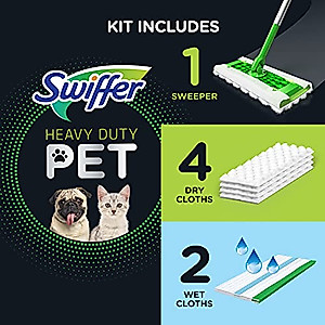 Swiffer Sweeper Heavy Duty Pet Dry + Wet Sweeping Kit