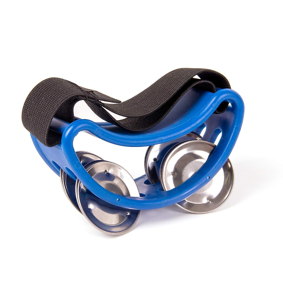 Foot Tambourine Percussion Jingle Shaker Musical Instrument Bells (Black)