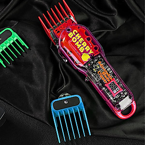 10PCS Hair Clipper Cutting Guides Combs with Metal Clip Colored Clipper Guards for Wahl Clipper Trimmer Guards Attachment from 1/16 Inch to 1 Inch, Compatible with Most Wahl Clippers