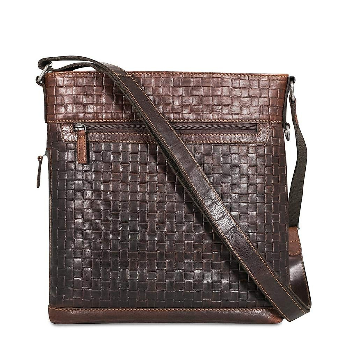 Voyager Woven Crossbody Bag #WF312 (Brown)